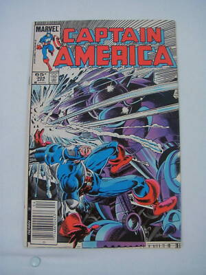 Captain America #304 & #308 (1985) FN+/FN Marvel Comics Newsstand BIN ...