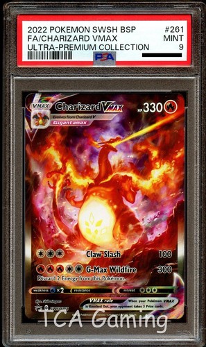 PSA 9 MINT Charizard VMAX SWSH261 FULL ART HOLO 261 SWSH PROMO Pokemon ...