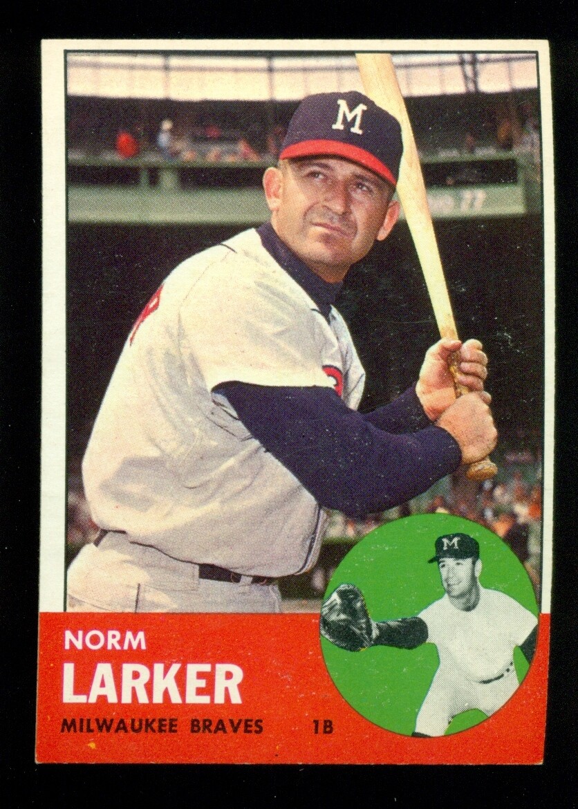 1963 Topps #536 Norm Larker - NM (OC) | eBay