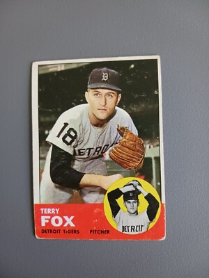 1963 Topps Terry Fox #44 Detroit Tigers | eBay