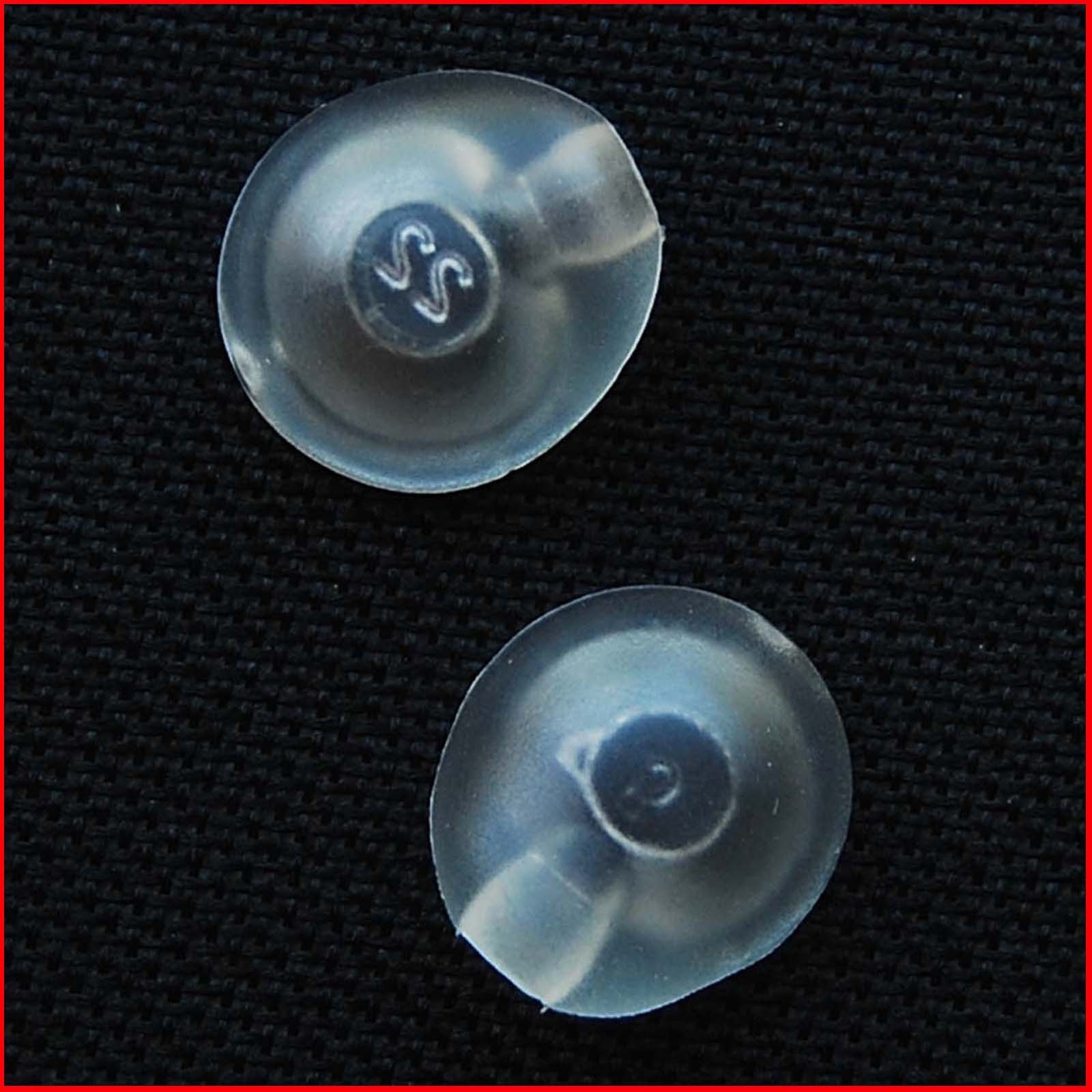 2 EARGELS NEW SMALL ORIGINAL GENUINE OEM JABRA HEADSET EAR BUD GEL GELS ...