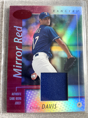 2002 Leaf Certified Doug Davis Mirror Red Game-Worn Jersey Card /150 ...