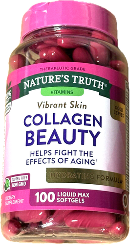 Anti Aging COLLAGEN Nature's Truth Collagen 100 Liquid Max Softgels 6/ ...
