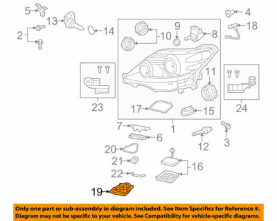 81135-50340 Toyota Cover, headlamp 8113550340, New Genuine OEM Part | eBay