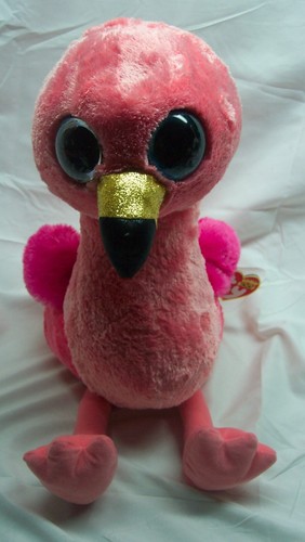TY Beanie Boos LARGE JUMBO PINK FLAMINGO GILDA 16" Plush STUFFED ANIMAL ...