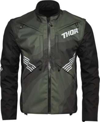 Thor Terrain Jacket Black Green/Camo Off-Road/MX/ATV/Motocross ...