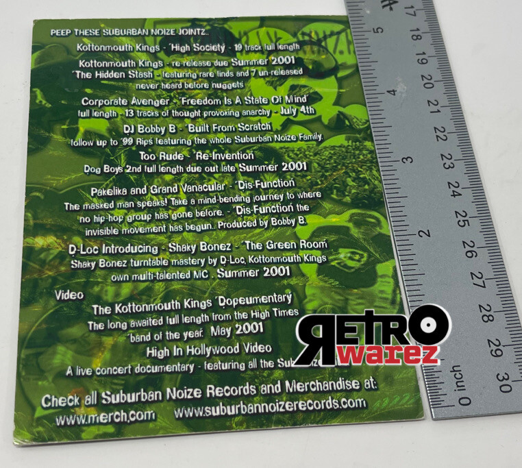 Kottonmouth Kings - Suburban Noize Family Tree Flyer 4.25x5.5” KMK ...