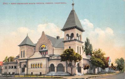 First Methodist North Church, Fresno, California 1915 Vintage Postcard ...