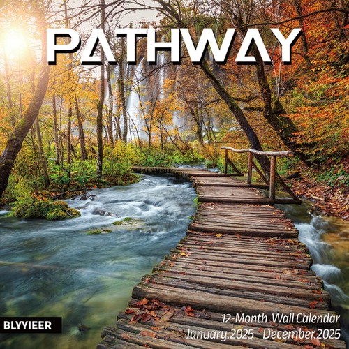2025 Wall Calendar PATHWAYS | Hangable Wall Calendars | 12" x 24" (Open ...
