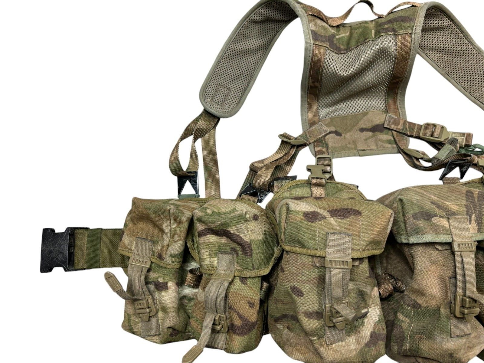 British Army MTP PLCE Webbing Set with Hip Protection - Yoke, Belt and ...