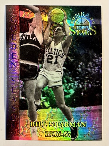 1996 Topps Stars Golden Season Refractor Bill Sharman Boston Celtics ...