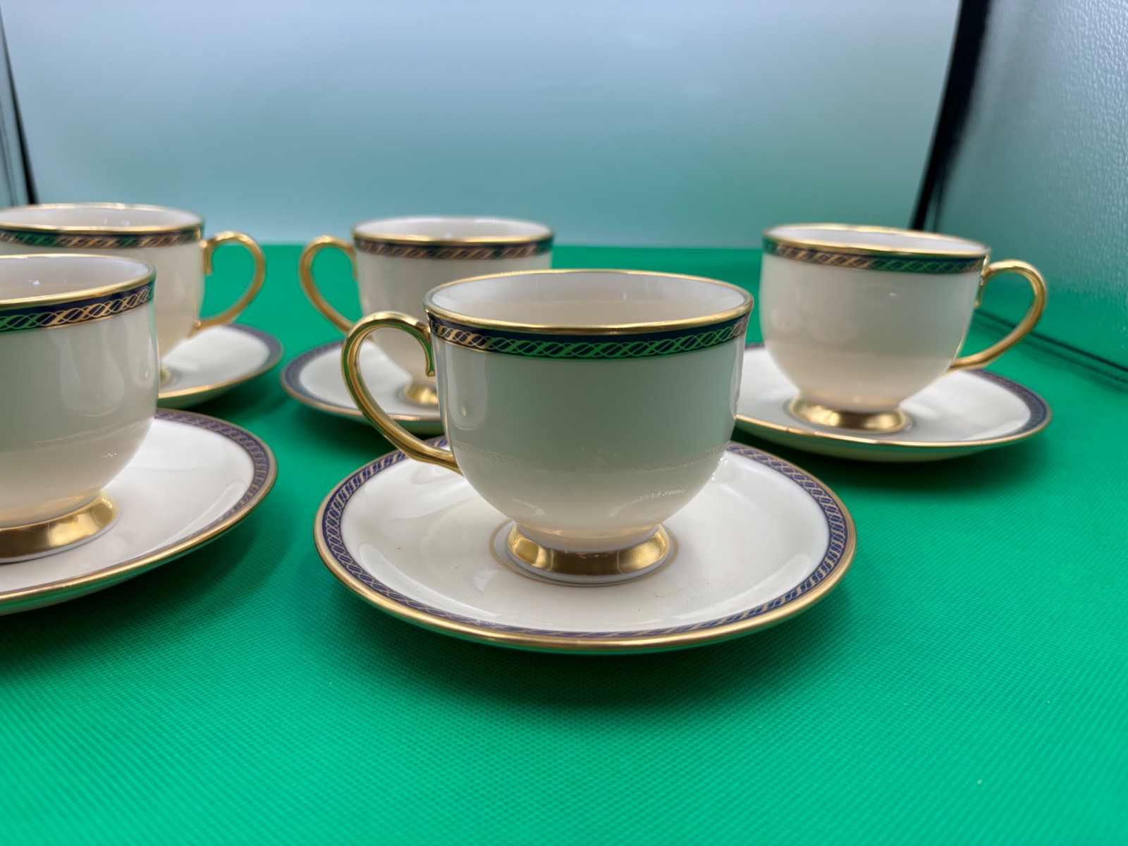 Set of 5 Lenox Presidential Collection Fine China HAMILTON Cup & Saucer ...