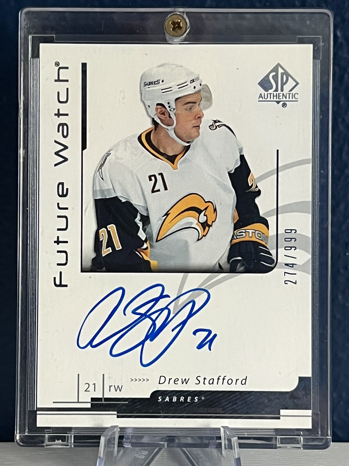 2006-07 SP Authentic Future Watch Auto /999 Drew Stafford #168 Rookie Auto RC | eBay