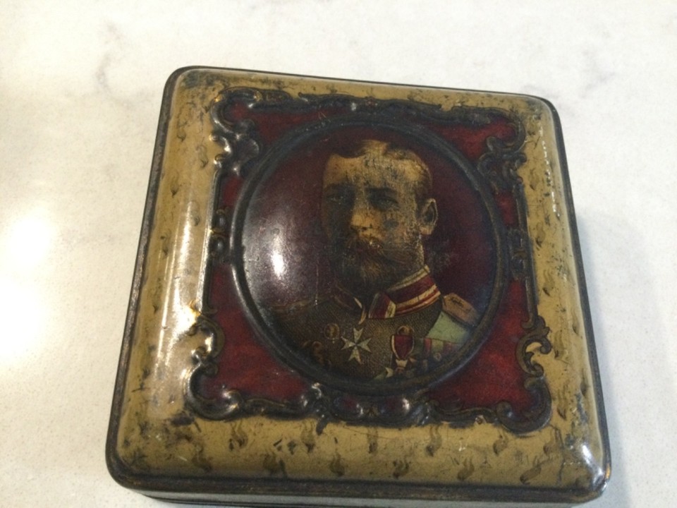 RARE ORIGINAL WW1 CADBURY'S WOUNDED SOLDIERS & SAILORS CHOCOLATE TIN ...