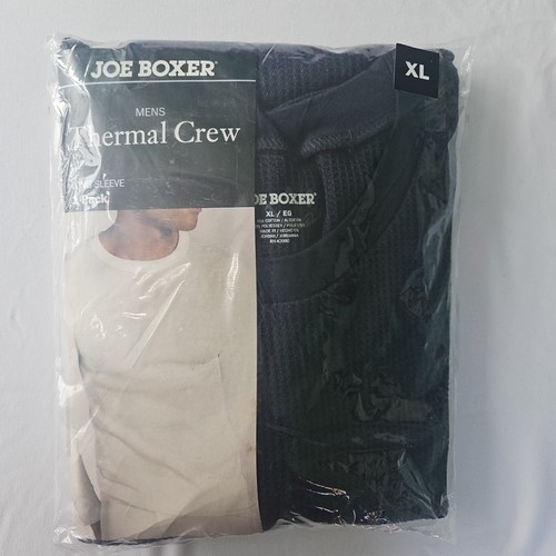 Joe Boxer Men’s XL Blue Long Sleeve Thermal Pullover Shirt NWT Vintage ...