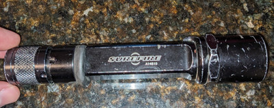 SureFire Black C3 Centurion A14819 Flashlight - Rare Round Bottom - No ...