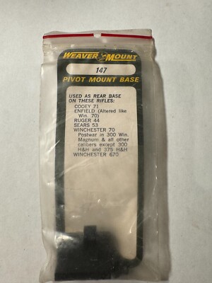 Weaver Pivot Mount Base - #147 Cooey/Enfield/Ruger/Sears/Winchester ...