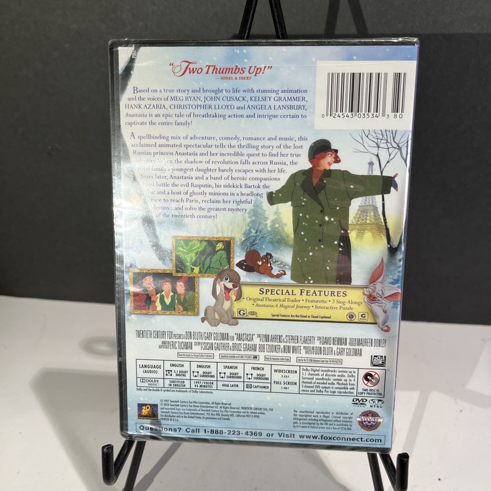 Anastasia (DVD, 1997) NEW SEALED! 24543035343| eBay