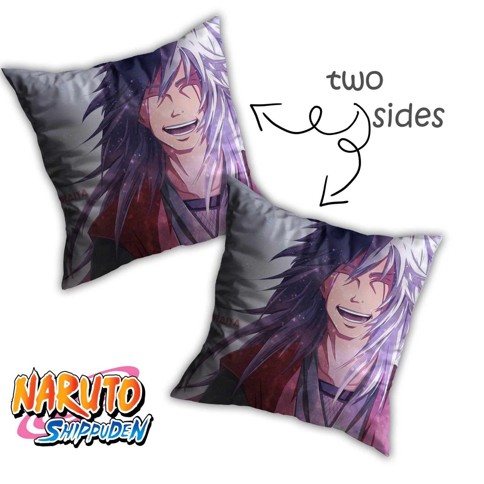 Anime Naruto, Jiraya Two sides pillow cover | eBay