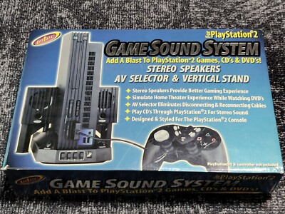 Intec Game Sound System PS2 Playstation 2 Stereo Speakers Av Selector ...