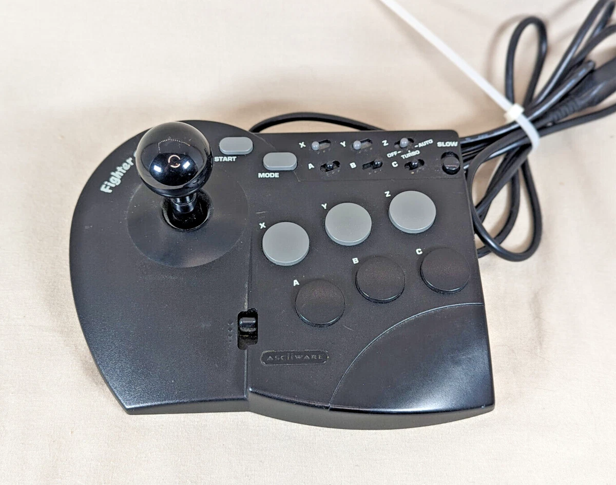 Sega Saturn Eclipse Stick Arcade Joystick Controller Black, 46% OFF