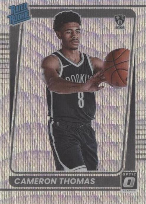2021-22 Panini Donruss Optic - Rated Rookie Cameron Thomas #153 Prizm ...