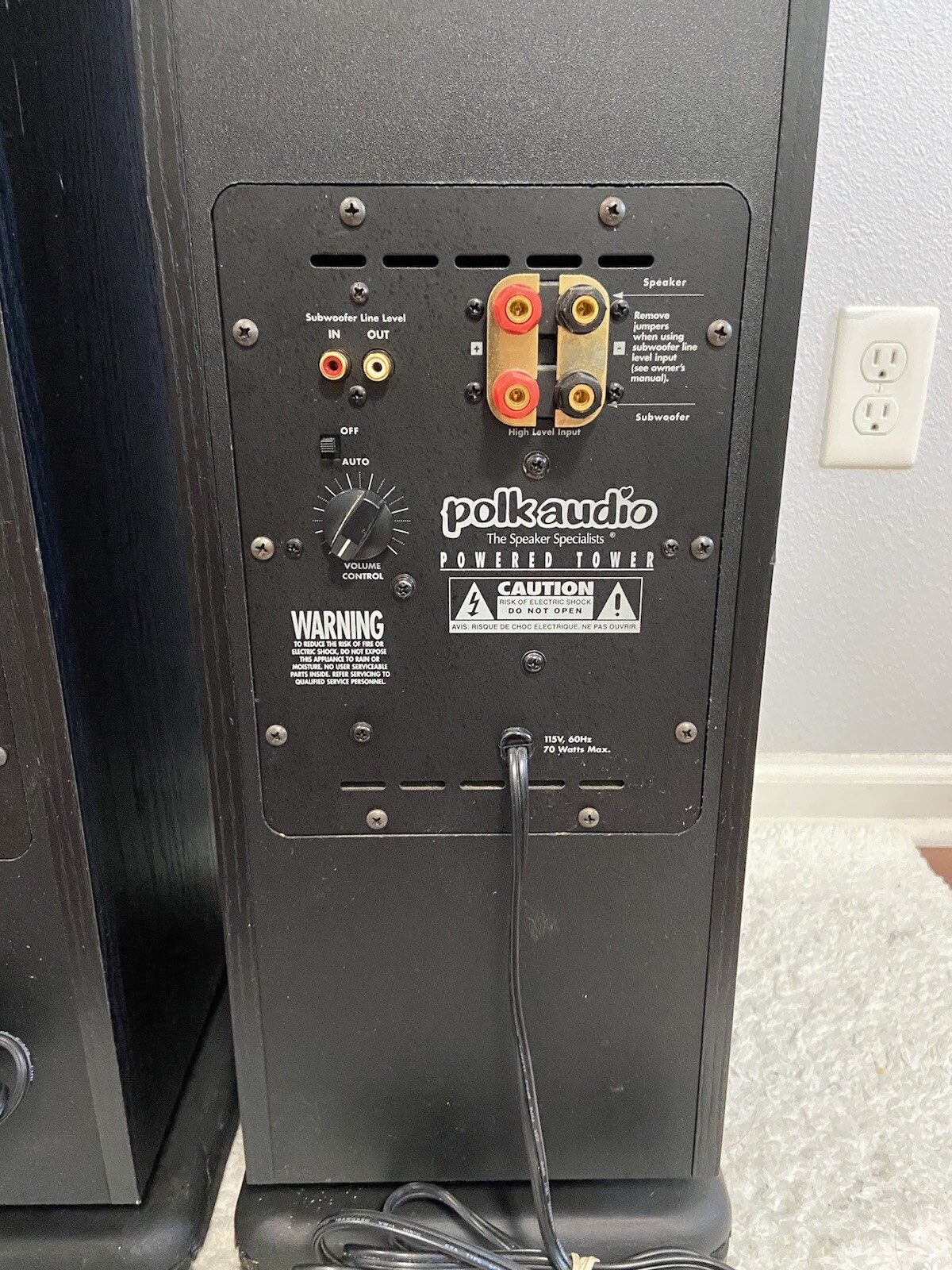 Polk Audio Powered Towers Audiophile Tower Speakers | eBay