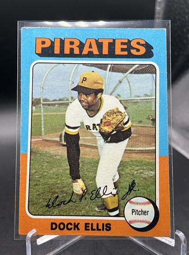 1975 TOPPS BASEBALL #385 DOCK ELLIS PIRATES NM+ | eBay