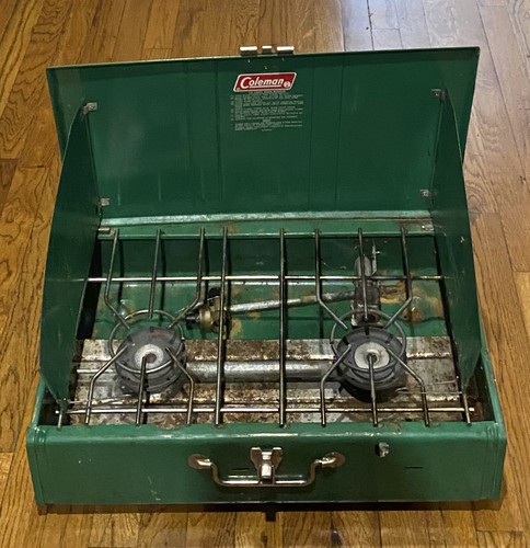 Coleman #413G 2 Burner Gas Camping Cook Stove 1974 - Made USA | eBay
