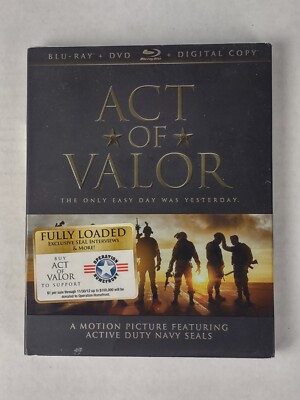 Act of Valor Blu-Ray + DVD with Slipcover, Features Active Duty Navy ...
