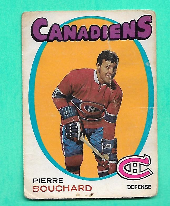 (1) PIERRE BOUCHARD 1971-72 O-PEE-CHEE # 2 CANADIENS ROOKIE CREASED ...