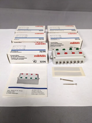 Marklin #7271-2-3-4 H.O. 5-Control Panel Switches C-10 | eBay
