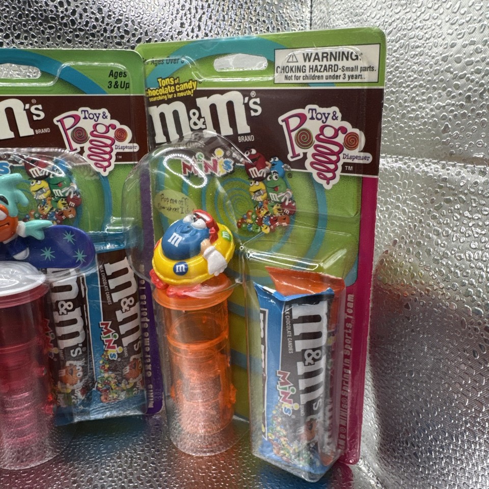 M&M Minis Toy & Pogo Dispenser Lot Of 3 Vintage M&M’s Collectible | eBay