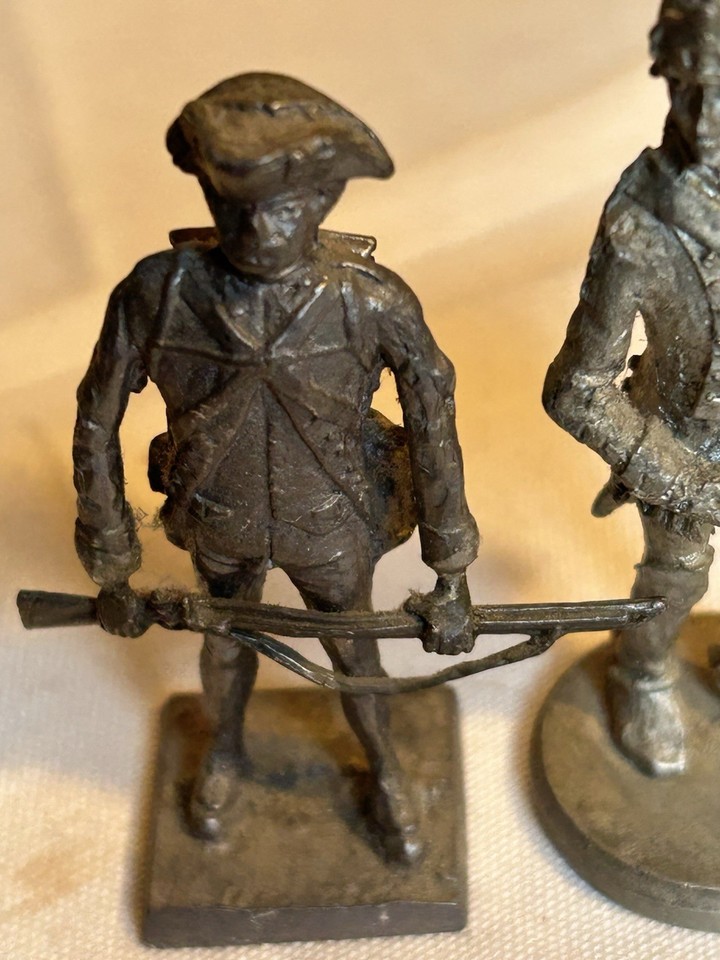 Pewter Soldier Lot Of 2, British Dragoon, Revolutionary War Figure | eBay
