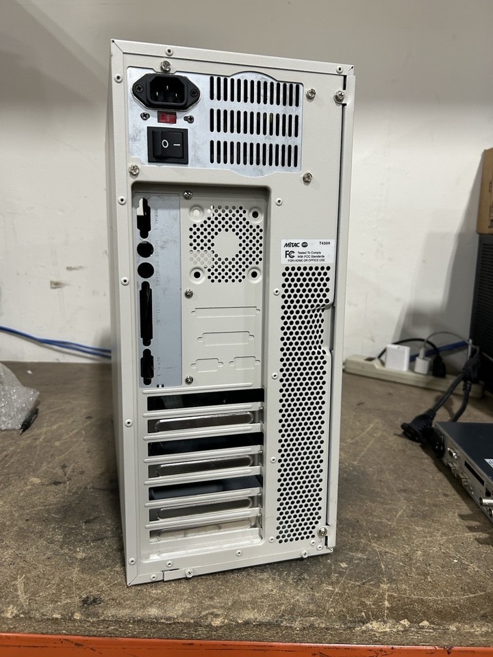 Vintage Mitac Beige Tower ATX Computer Case for Retro PC/Sleeper - Used ...