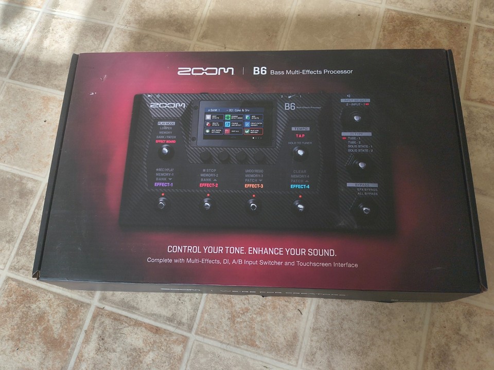 Zoom B6 Bass Multi-Effects Processor For Electric Bass 884354023706| eBay