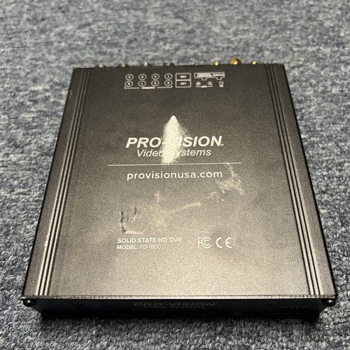 PRO-VISION Video Systems Solid State HD DVR Model PD-1800, Untested | eBay