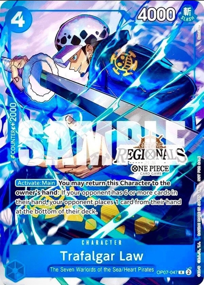 Trafalgar Law RARE REGIONALS TOURNAMENT PROMO ALT ART OP07-047 ONE ...
