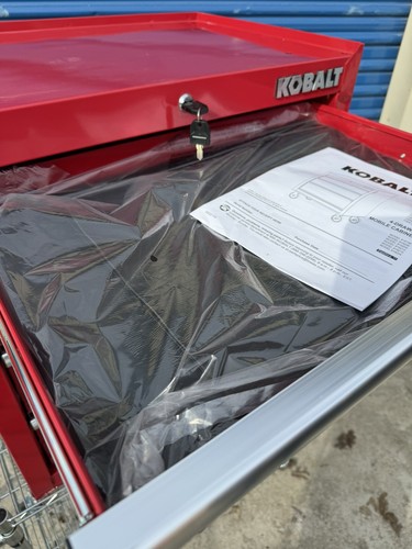 Kobalt 26.7-Inches W x 33” H 4 -Drawer Steel Rolling Tool Cabinet ( Red ...