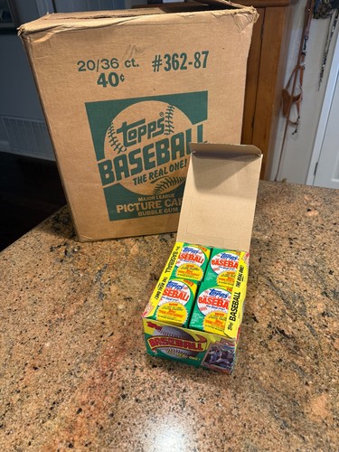 1987 Topps Baseball Wax Box 36 Packs (Unopened)BONDS, BO, Etc. From ...