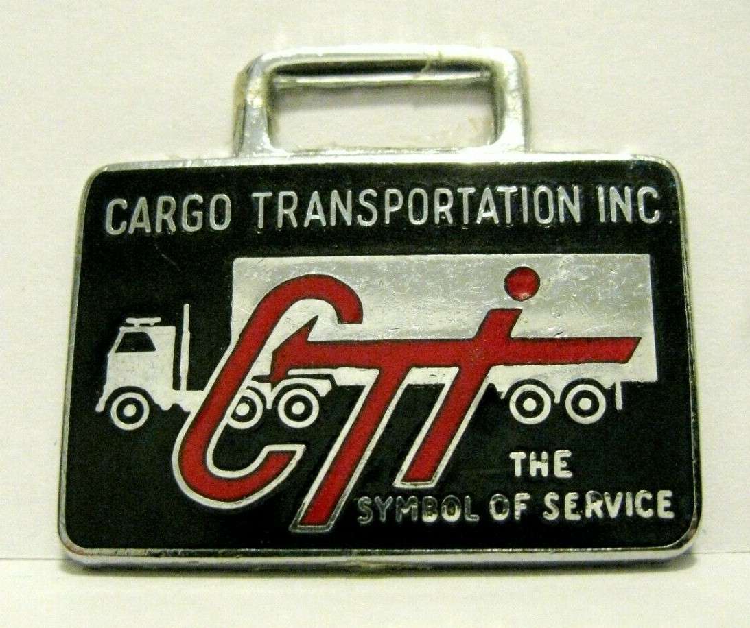 CTI Cargo Transportation Inc England Advertising Promo Pocket Watch Fob ...