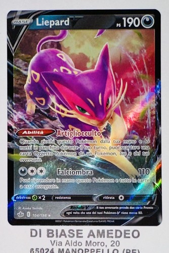 Pokemon Liepard V 104/198 Regno Glacial Italian NM/Mint | eBay