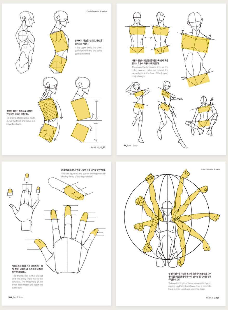 Point Character Drawing by TACO Lezhin Comics Human Body Drawing Guide ...
