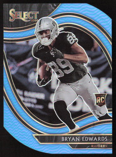 2020 Select Light Blue Field Level Bryan Edwards #376 Rookie Raiders | eBay