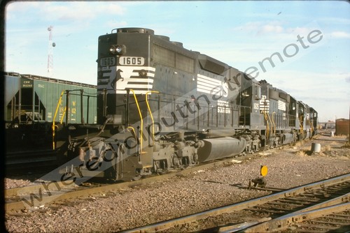 Original Slide Norfolk Southern NS 1605 EMD SD40 Proviso ILL 1-89 | eBay