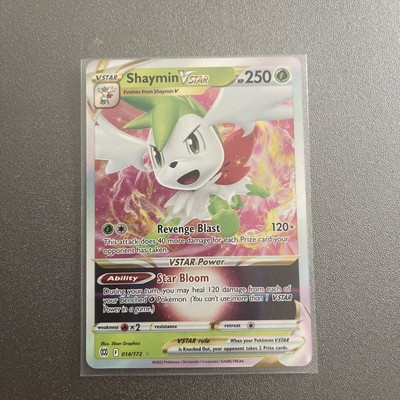 Shaymin VSTAR 014/172 - Brilliant Stars - Ultra Rare Holo Pokemon Card ...