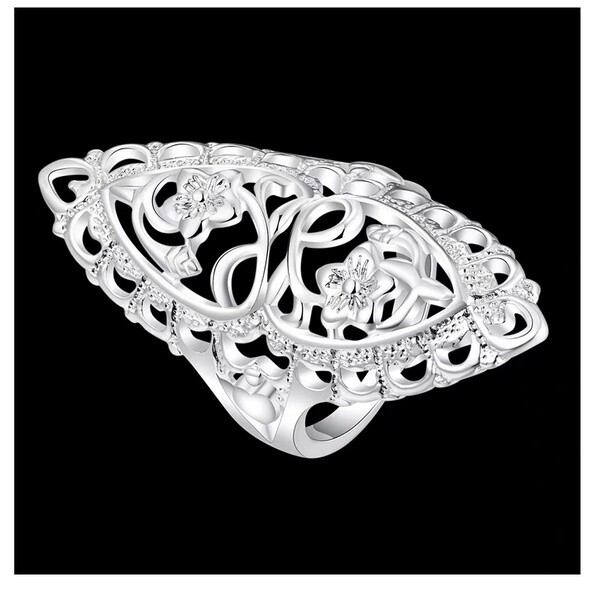 Awesome Classic 935 Argentium Silver Filled Hollow Big Women's ...