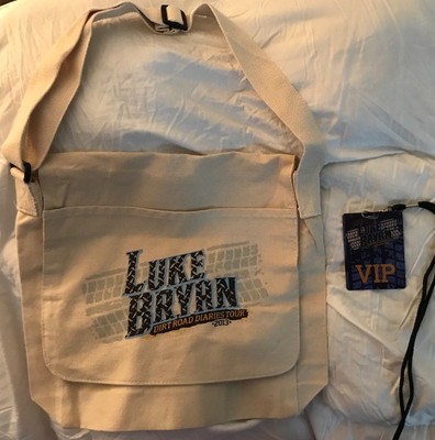 LUKE BRYAN TOUR VIP MERCHANDISE - VIP LANYARD AND BAG - LAMINATED PASS ...
