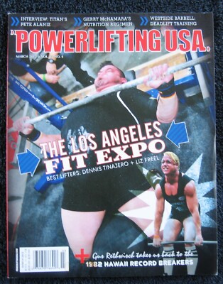 Powerlifting USA Magazine March 2012 Los Angeles Fit Expo Cover ...