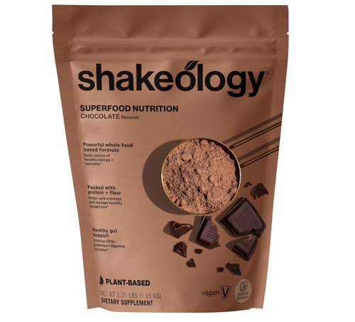 Shakeology Vegan Protein Shake – Chocolate, 0g Sugar, Gut Health, 30 ...